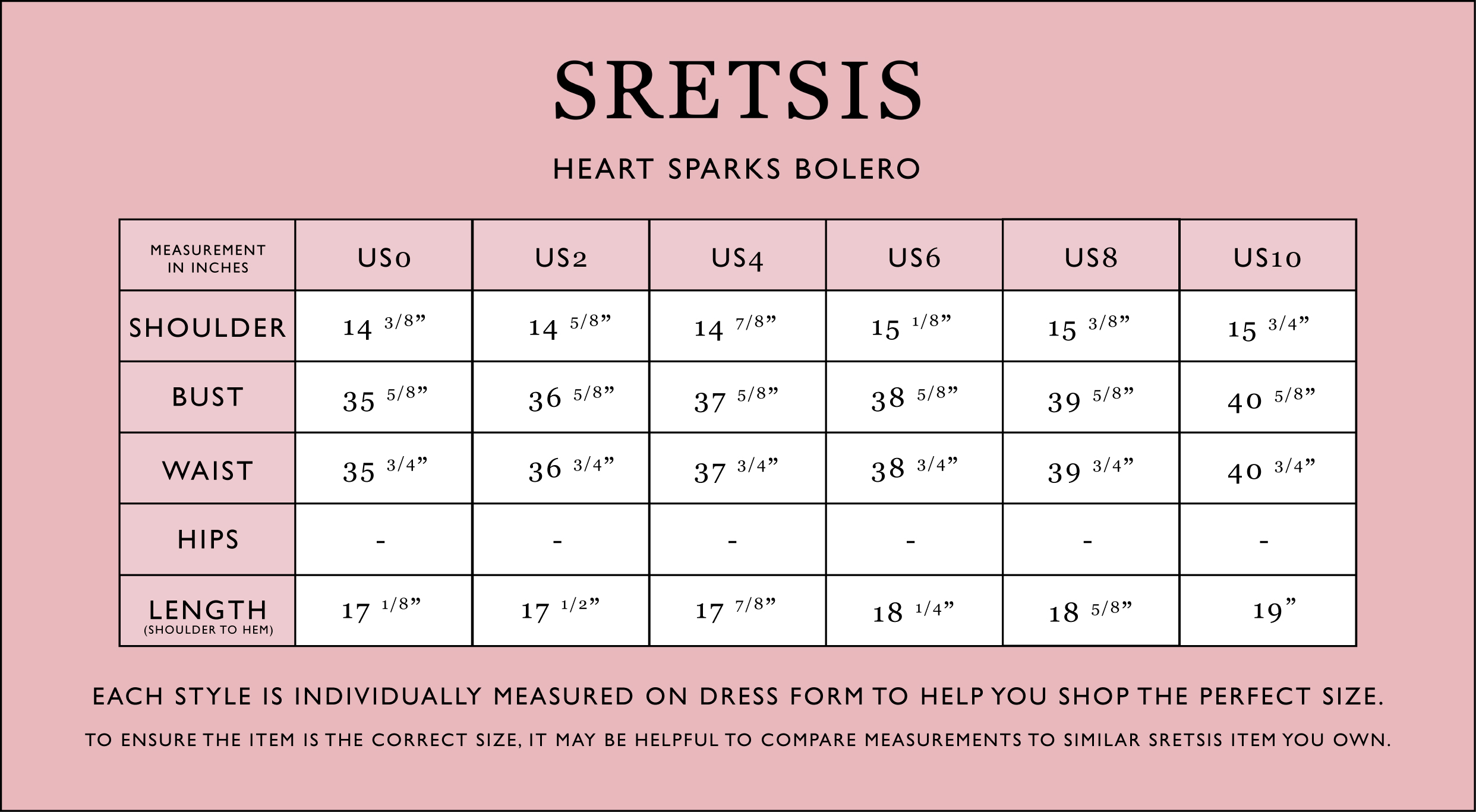 HEART SPARKS BOLERO - SRETSIS